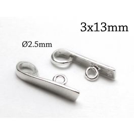Brass Pendant Bail with loop Size 13x3mm ID2.5mm