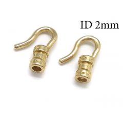 Hook Crimp End Caps - End caps & Cones - Findings & Components