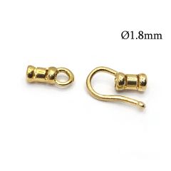 Hook Crimp End Caps - End caps & Cones - Findings & Components