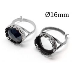 Adjustable Locking Rings - Ring Settings