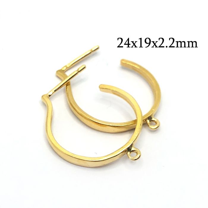 Stud earring findings with loop store