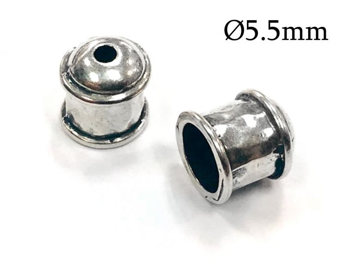 Sterling Leather Cord End Cap 6mm Cord End Caps — Amy Surman