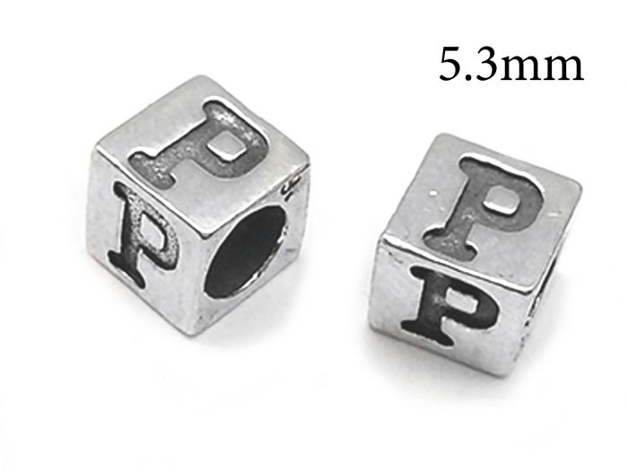 P Letter In Silver