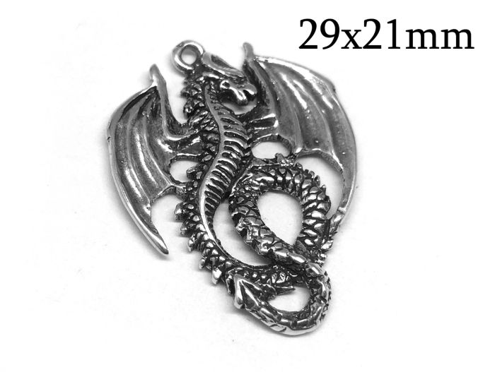 silver dragon charm